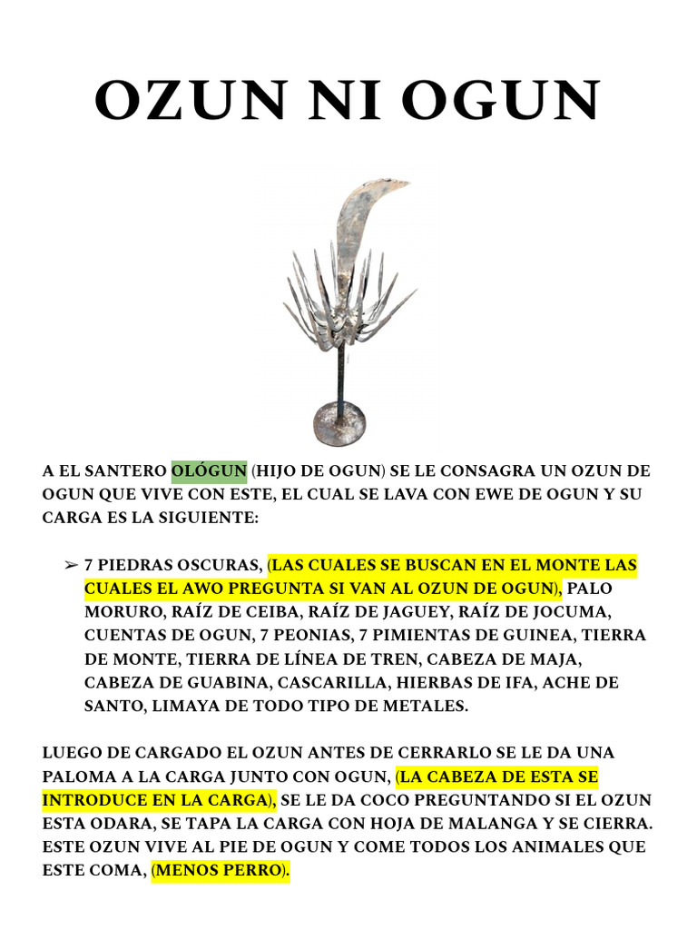 Ozun Ni Ogun | PDF