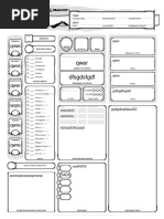 Blank Character Sheet | PDF | Dungeons & Dragons | Role Playing