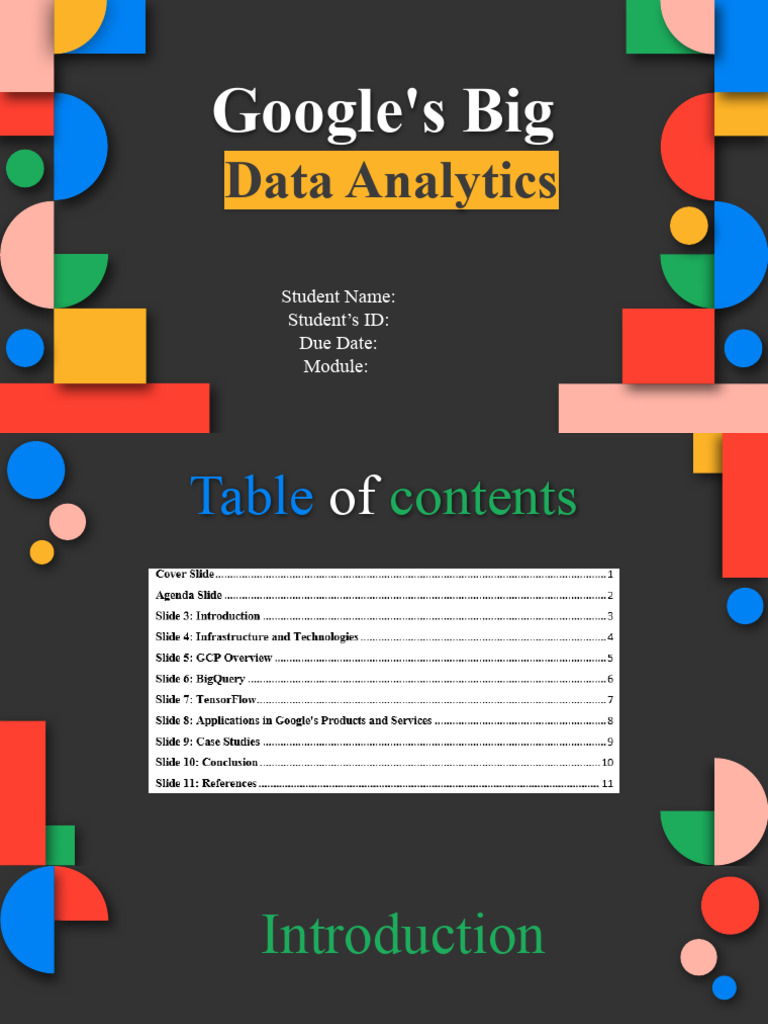 Google's Big Data Analytics - Supriya Dusad | PDF | Cloud Computing | Big Data