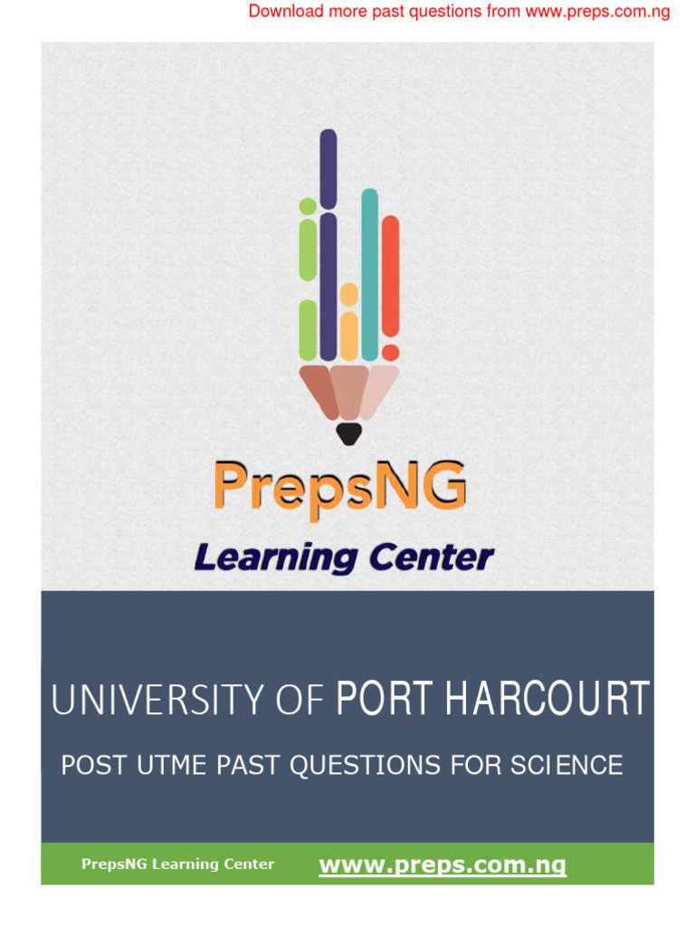 Uniport Post UTME Past Questions PDF | PDF | Sodium Hydroxide | Agriculture