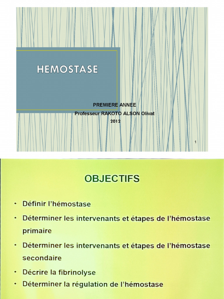 Chapitre 4 - Hémostase Primaire | PDF