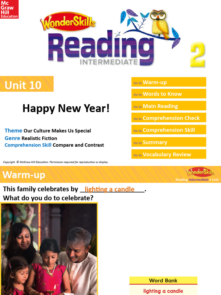 Alex Intermediate 2 - Unit 10 | PDF