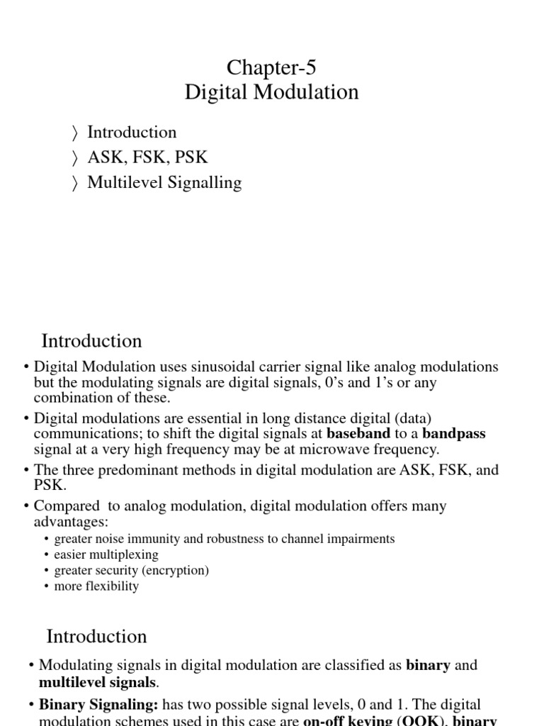 Chapter 5 | PDF | Modulation | Electronics