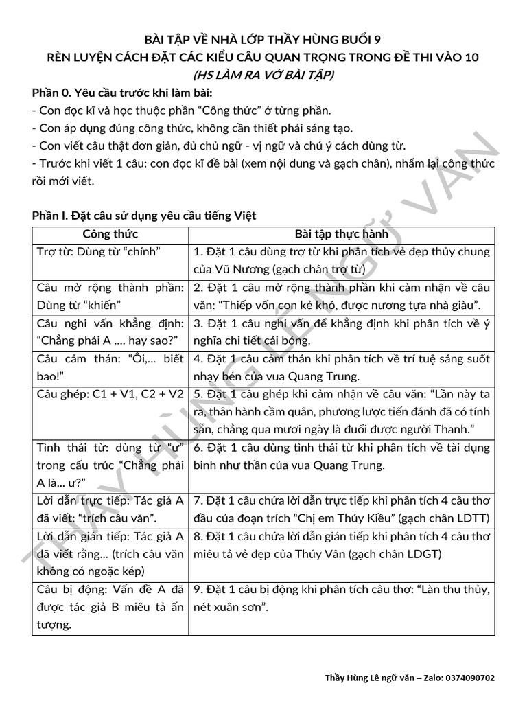 Tuần 9. BTVN 9V4 | PDF