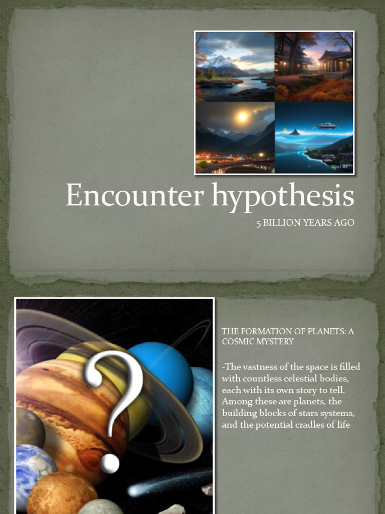 Encounter Hypothesis | PDF | Planets | Solar System