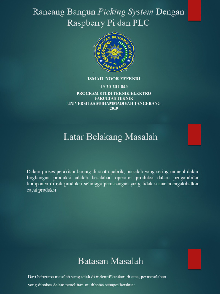 Rancang Bangun Picking System Dengan Raspberry Pi Dan PLC Rev 3 | PDF | Bisnis | Teknologi ...