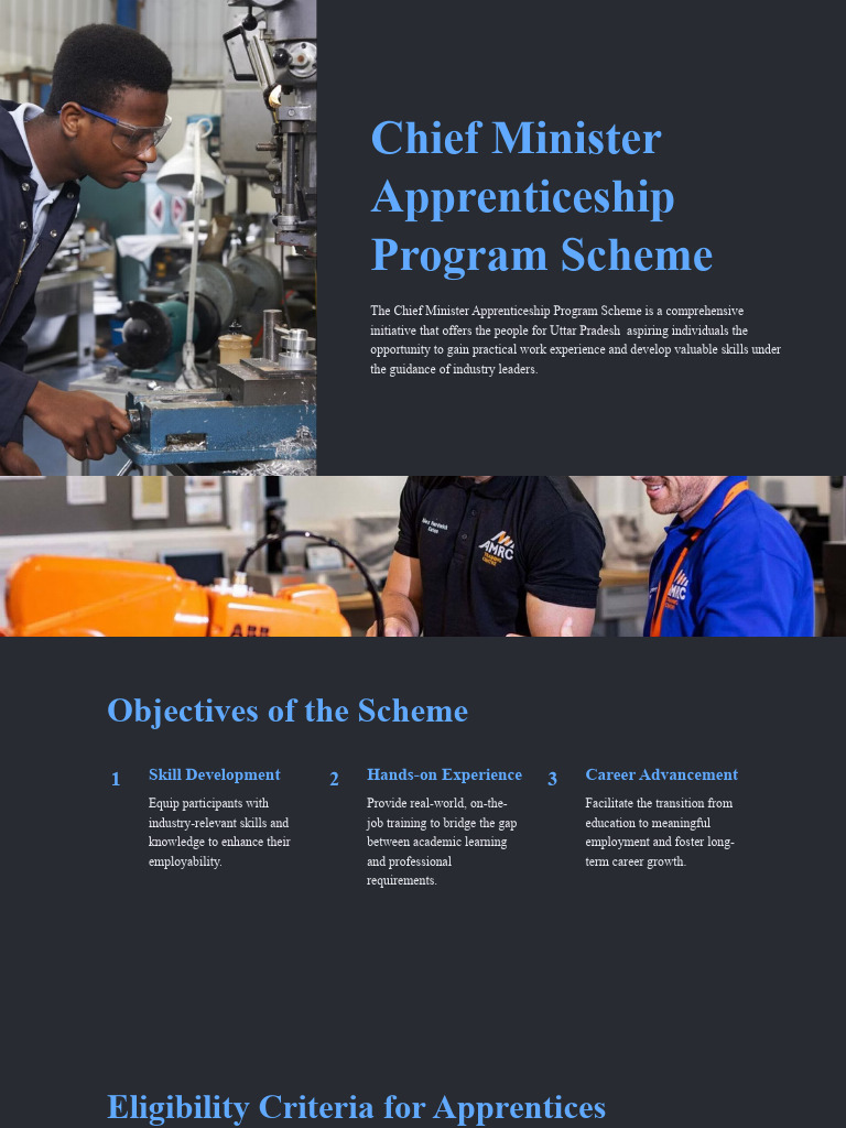 Chief Minister Apprenticeship Program Scheme | PDF | Apprenticeship ...