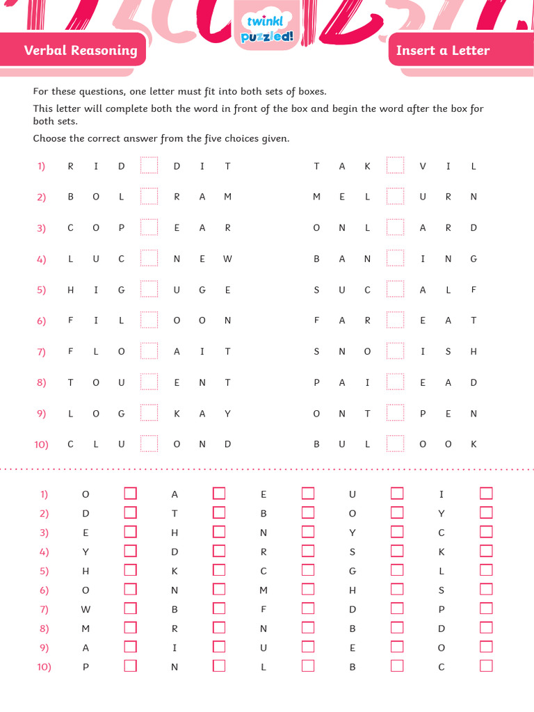 T PZ 1641387904 Verbal Reasoning Ultimate Practice Pack Ver 6 | PDF