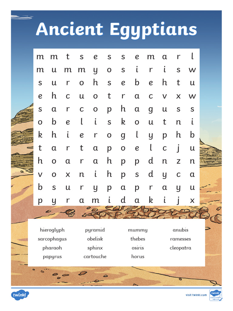 t2 H 5765 Ancient Egyptians Word Search Ver 2 2 | PDF | Philosophy ...
