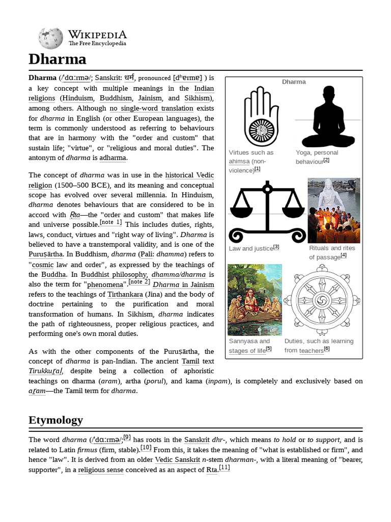 Dharma | PDF | Dharma | Indian Philosophy