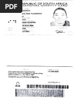 National ID Card of South Africa | PDF