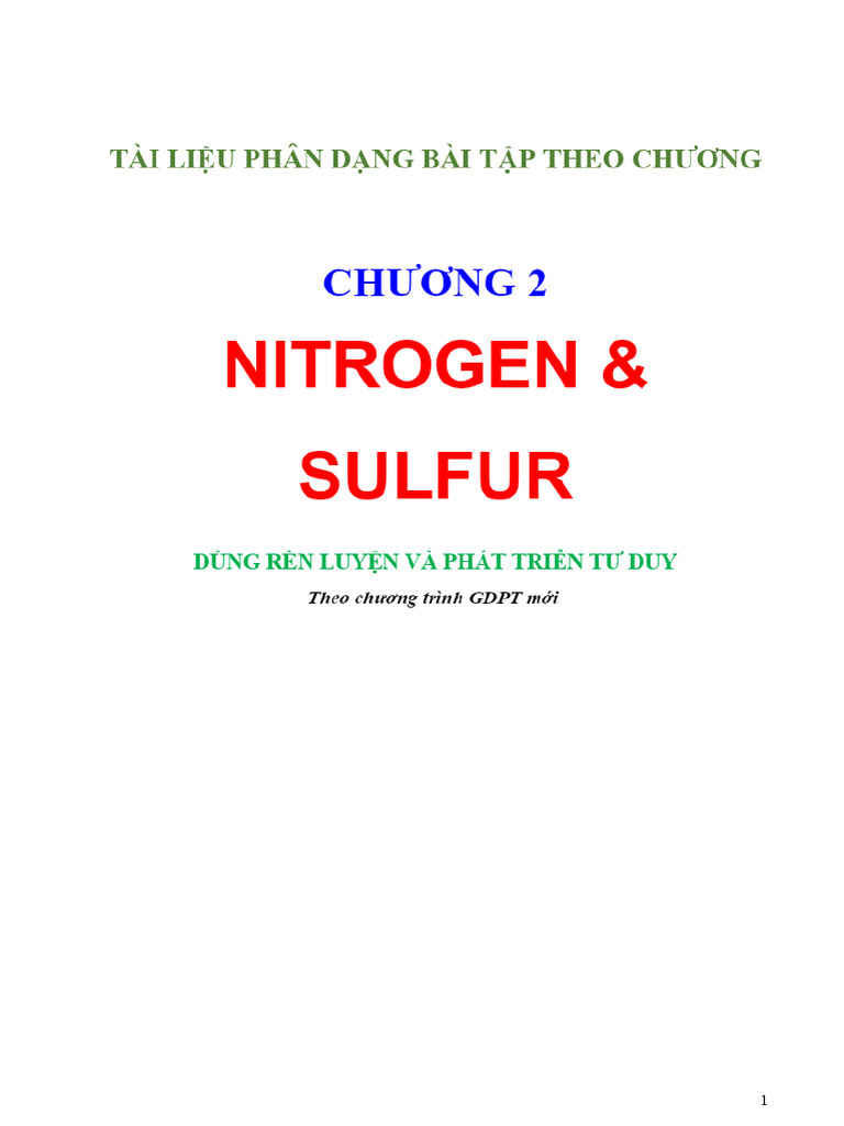 2gv Nitrogen Va Sulfur Bo Phan Dang Bai Tapdocx 1600 PDF - Gdrive.vip | PDF