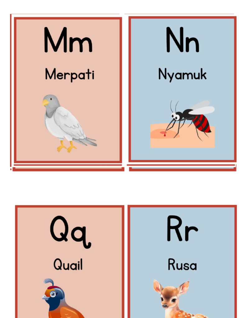 Kartu Huruf Abjad | PDF