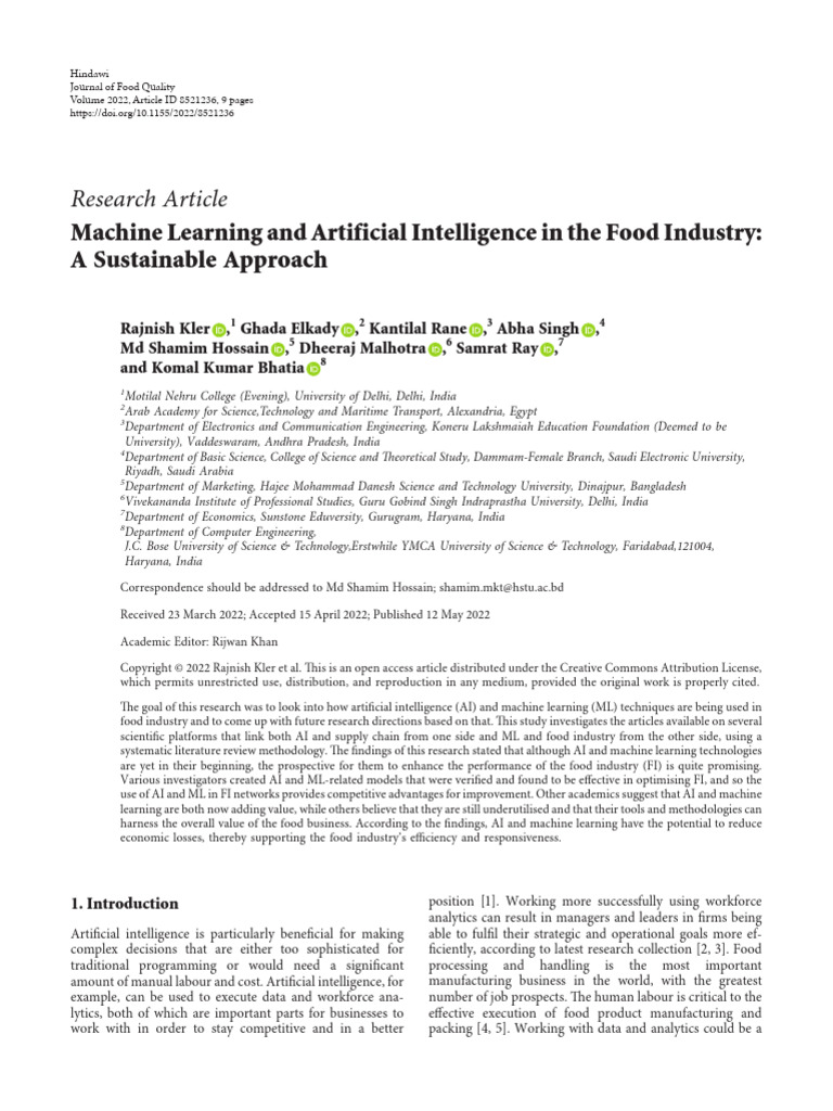 Machine Learning and Artificial Intelligence | PDF | Artificial ...