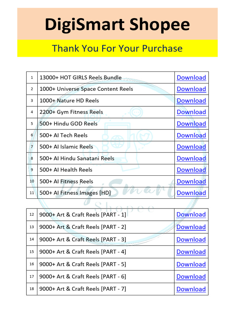 Reels Bundle With Bonuses | PDF | Download | Computing