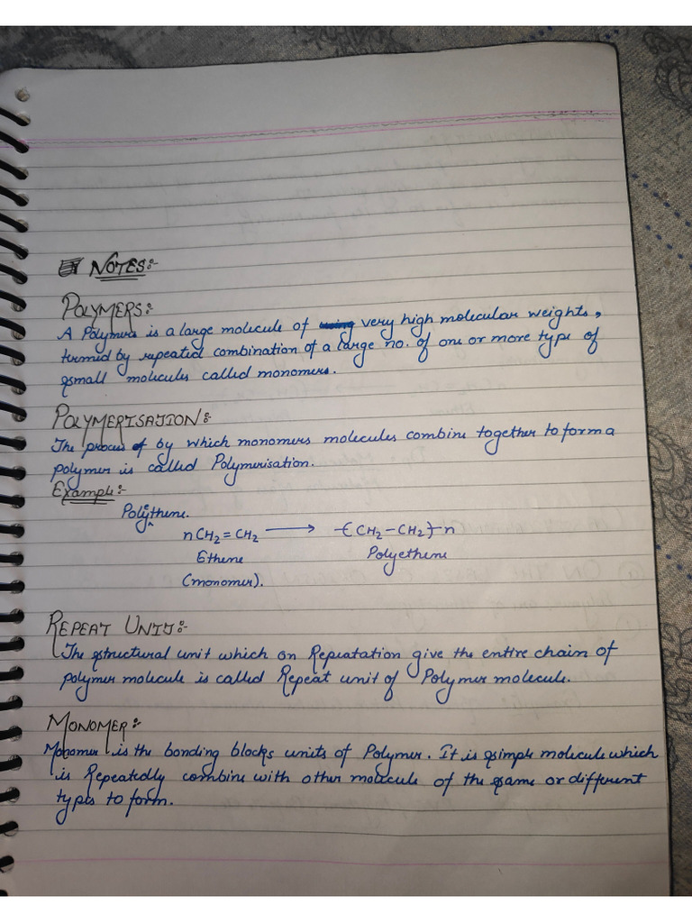 Chemistry Unit 3 Polymer | PDF