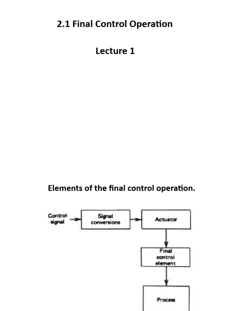 Ppt 1 - Final Control Operation | PDF | Amplifier | Electrical Engineering