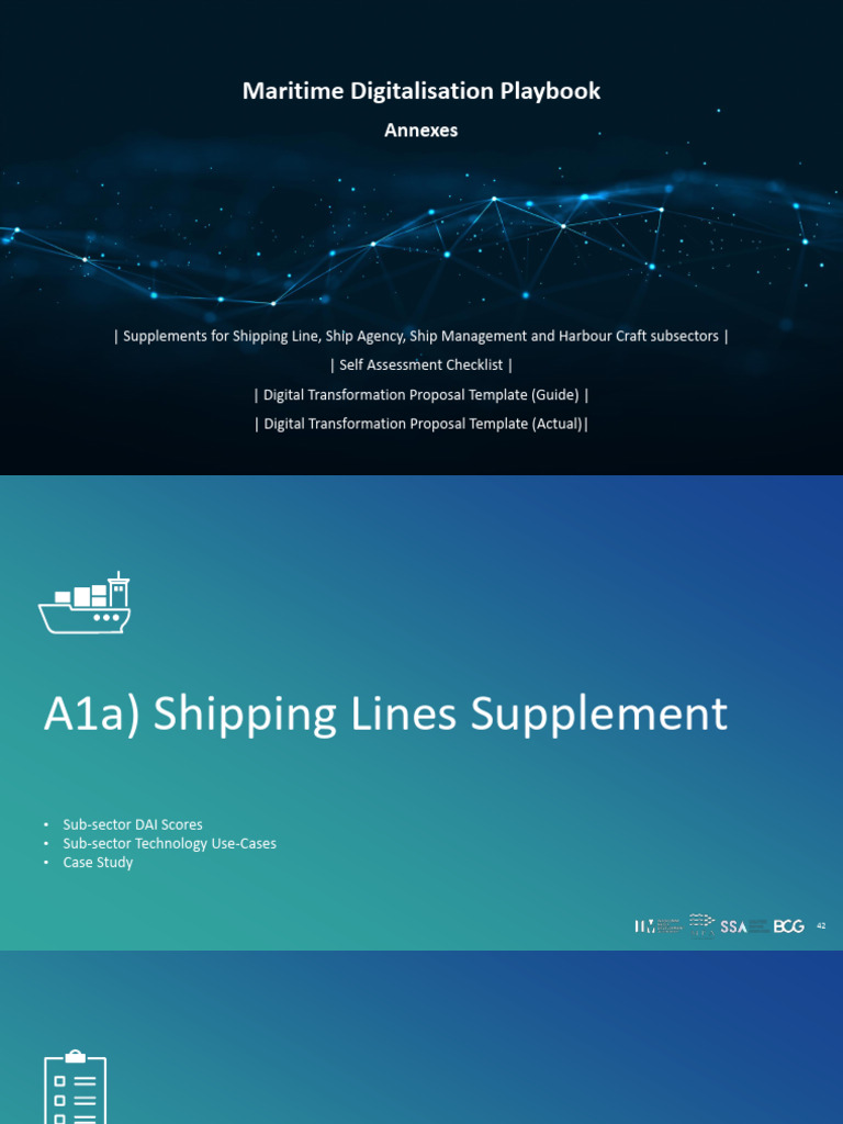 Maritime Digitalisation Playbook 200611 Annex | PDF | Analytics ...