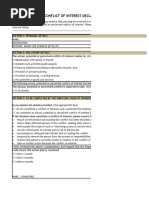 Conflict of Interest Declaration Form | PDF