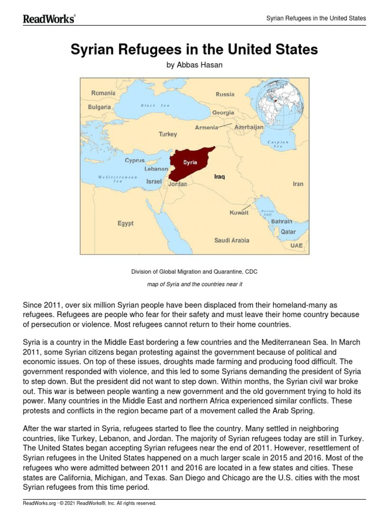 refugee | PDF | Refugee | Refugees Of The Syrian Civil War
