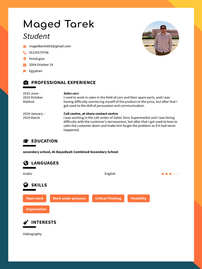 Maged Tarek FlowCV Resume 20240609 | PDF
