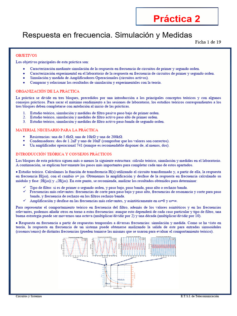 Pract2 New v4 | PDF | Filtro electronico | Red eléctrica