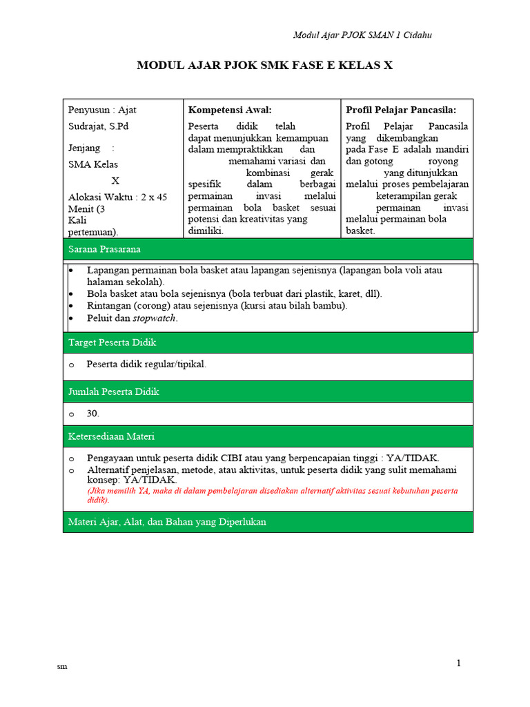 Modul Ajat Merdeka | PDF