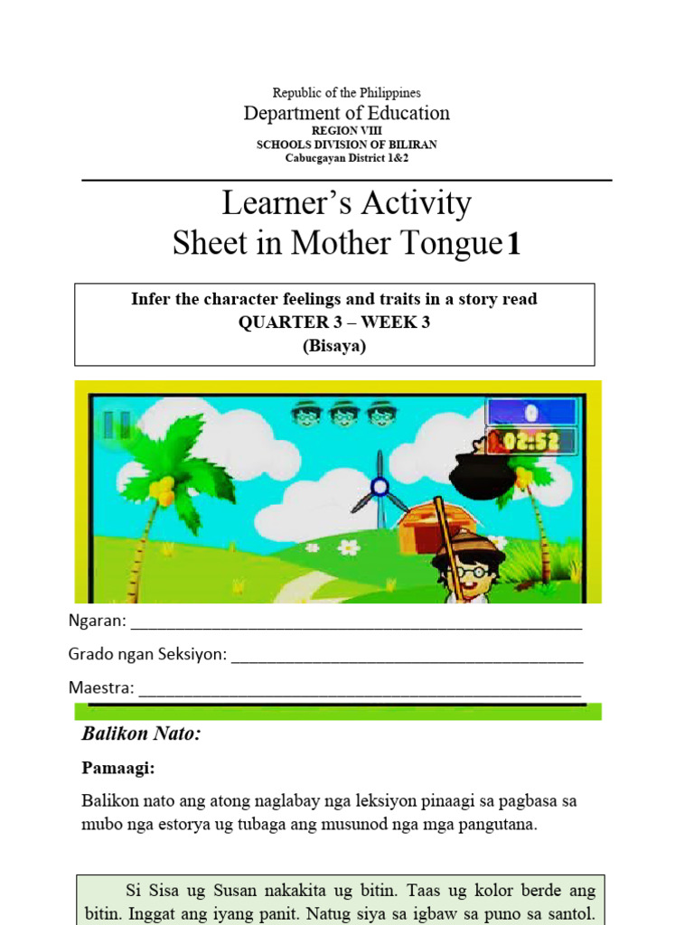 LAS MTB Q3 W3 Inferring - Bisaya | PDF