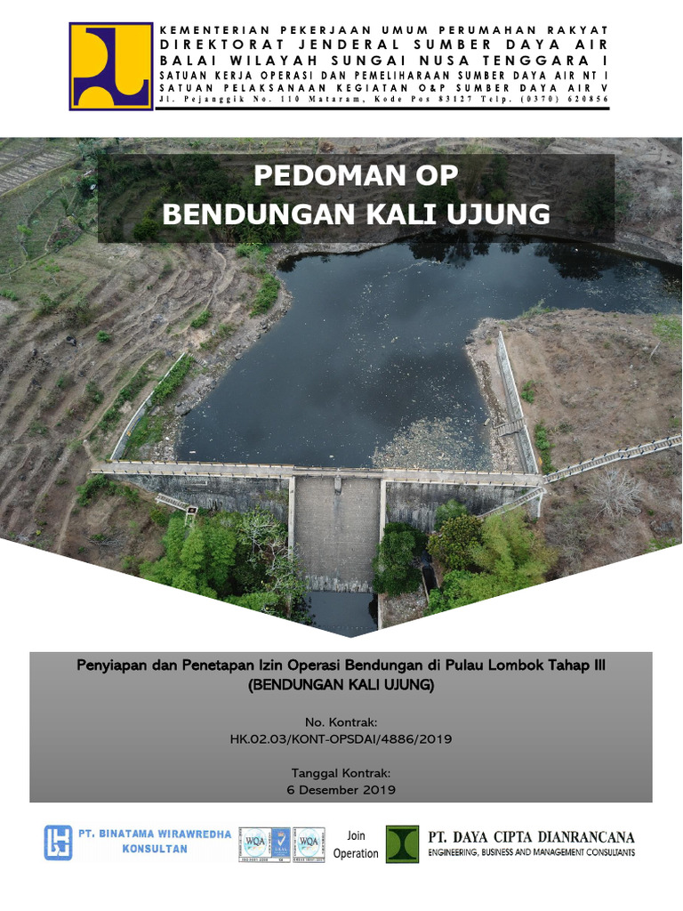 02 Laporan OP Bendungan Kali Ujung | PDF