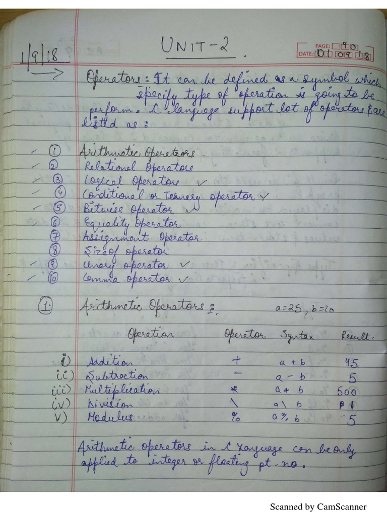 Unit-2 Arithmetic Expression and Conditional Branching. | PDF Unit-2 Arithmetic Expression and Conditional Branching. | PDF