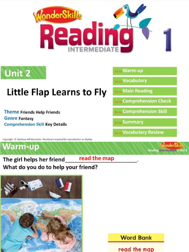 Intermediate 1 Unit 2 Little Flap Learns To Fly | PDF