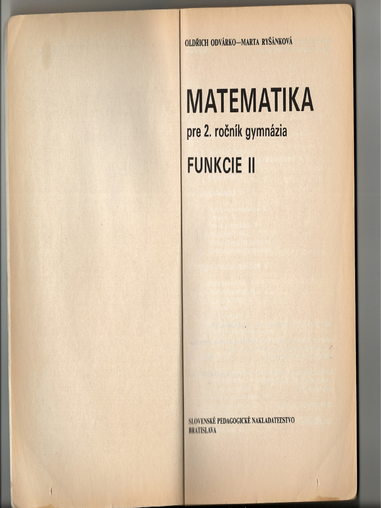 Funkcie II Ucebnica | PDF