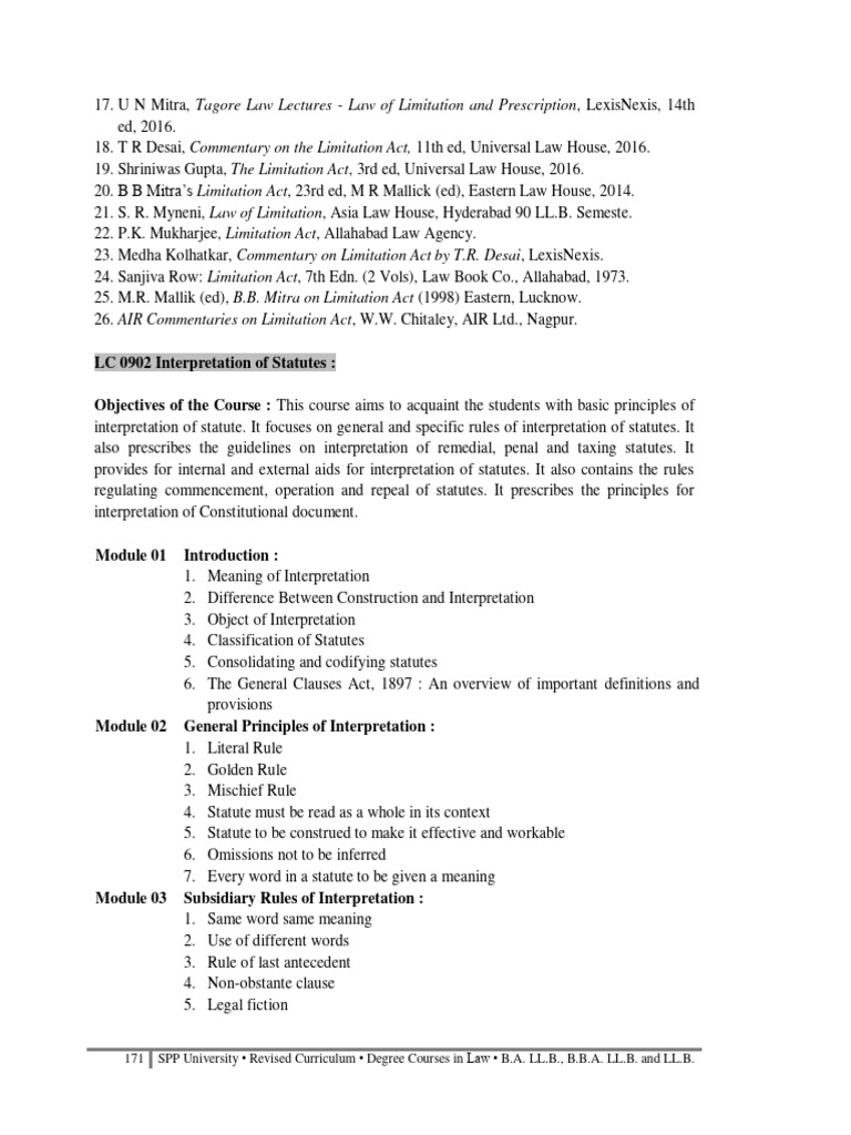 Interpretation of Statutes | PDF | Legal Documents | Government