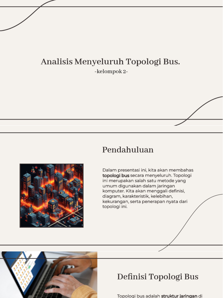 Slidesgo Analisis Menyeluruh Topologi Bus Definisi Diagram Karakteristik Kelebihan Dan ...