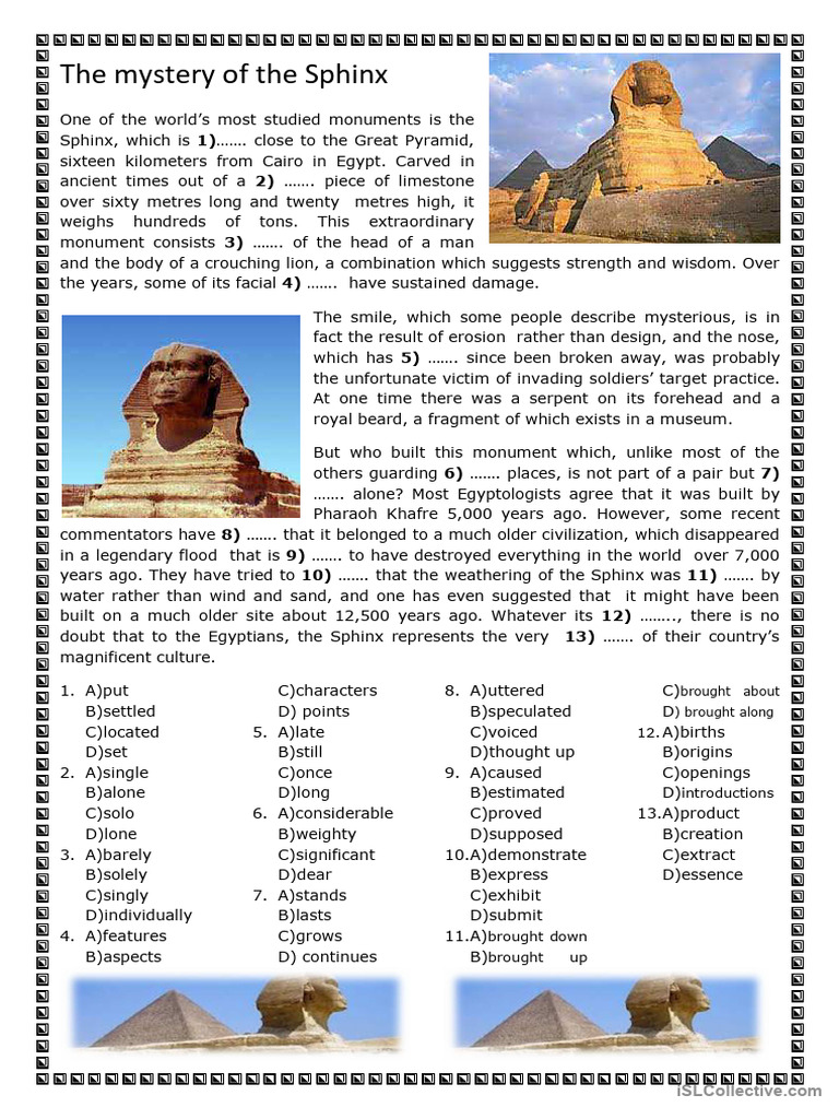 The Mystery of the Sphinx | PDF | Ancient Egypt