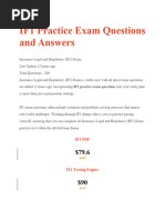 Mock Exam IF2 General Insurance Business | PDF