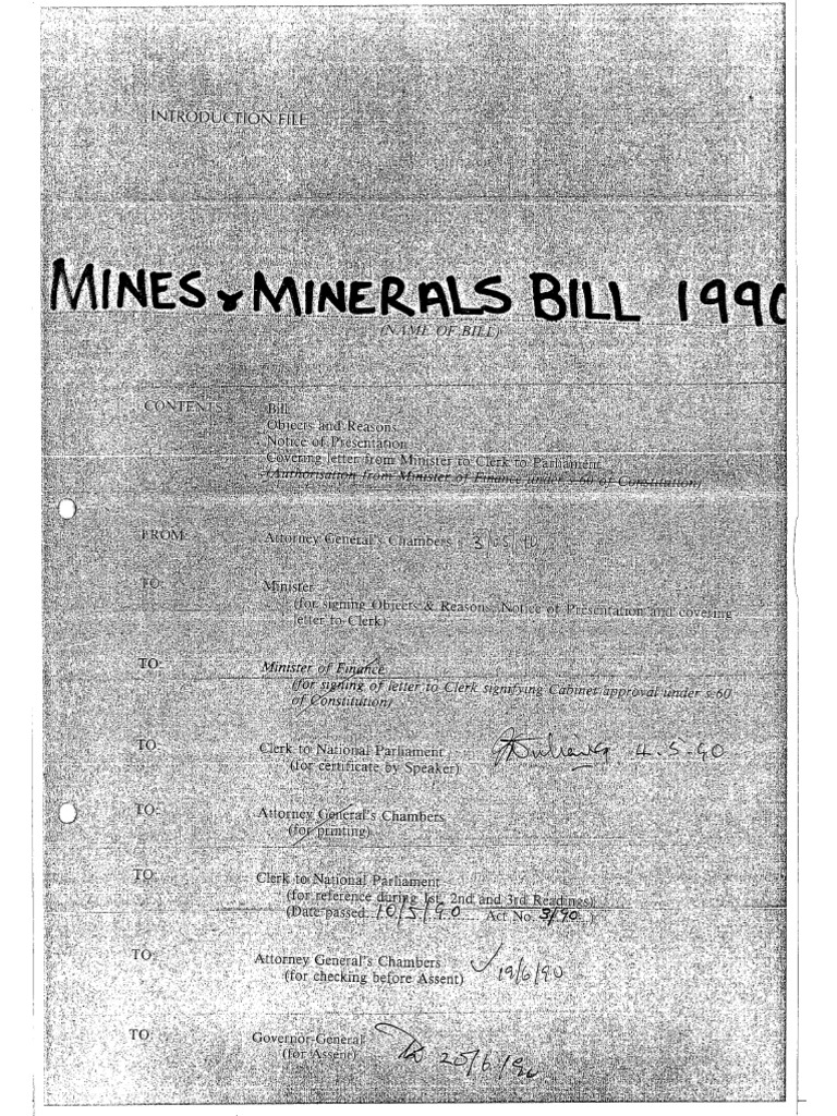 The Mines and Minerals Act 1990 | PDF