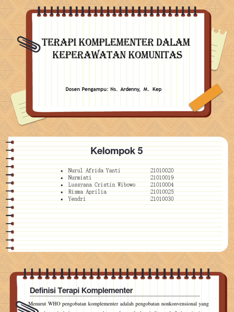 Terapi Komplementer dalam Keperawatan | PDF