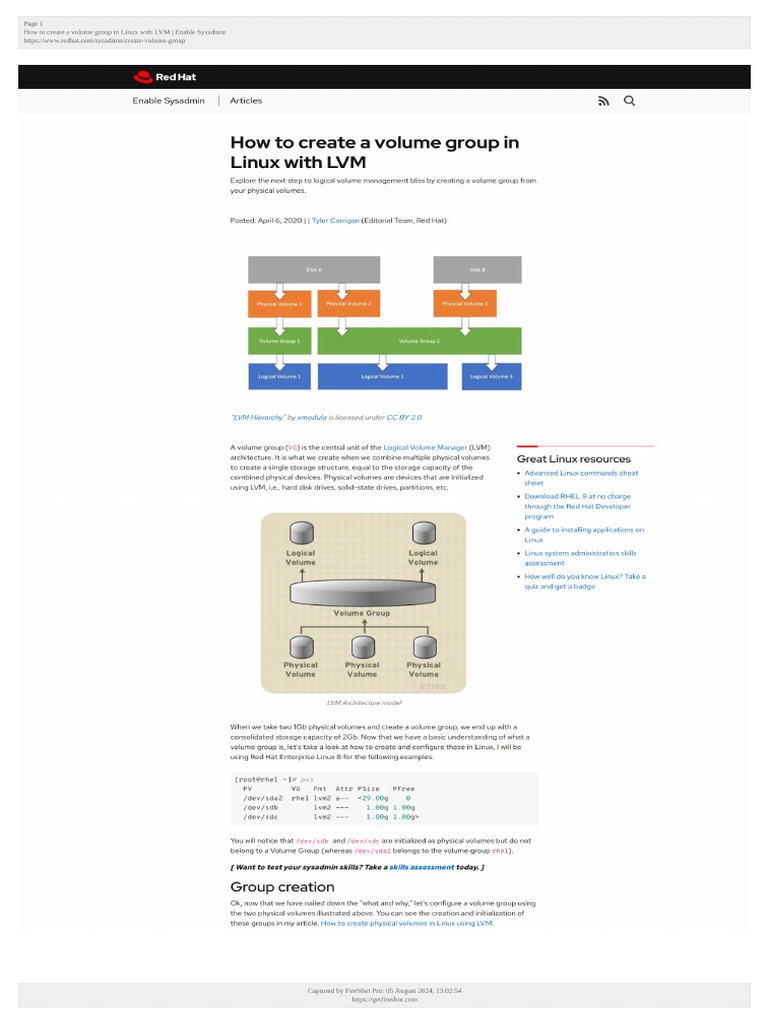Imp - Notes 017 - How To Create A Volume Group in Linux With LVM ...