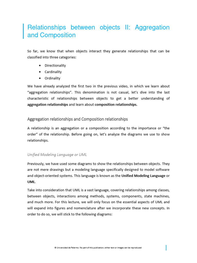 aXVjZQI - T4qvDxcxSm0sbw - Relationships Between Objects II. Aggregation and Composition | PDF ...