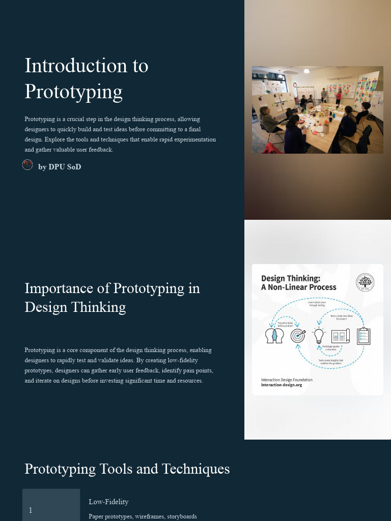 BDes-Sem-I-Design-Thinking-Unit-4-Introduction-to-Prototyping | PDF | Usability | Virtual Reality