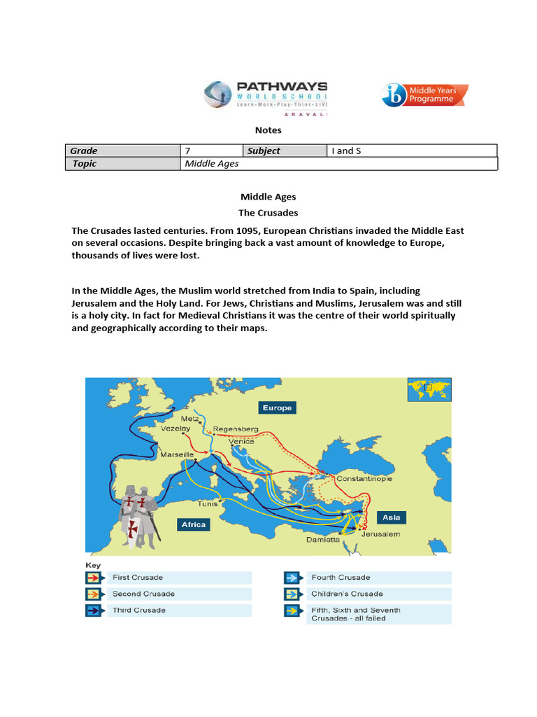 Overview of the Crusades in the Middle Ages | PDF | Crusades | Middle Ages