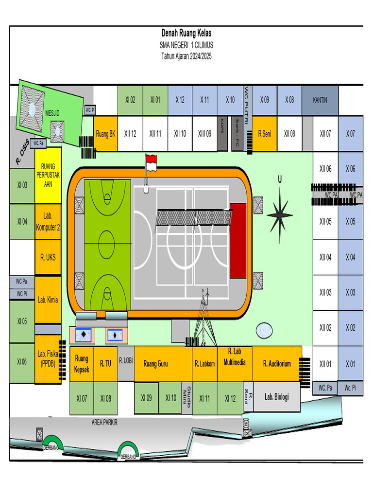 Denah Kelas 2024-2025 | PDF