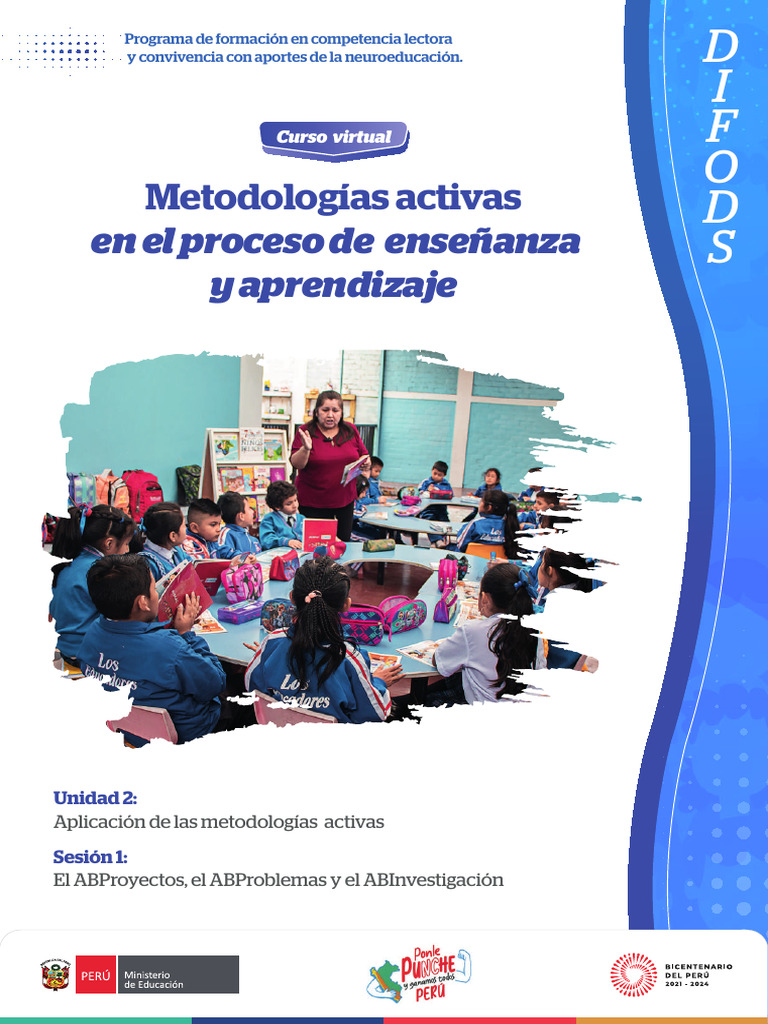 Fascículo U2S1_Curso Metodologías Activas 2 | PDF | Aprendizaje | Enseñando