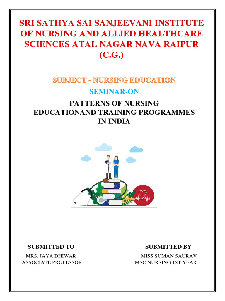 Patterns of Nursing Education and Training Program in India | PDF ...