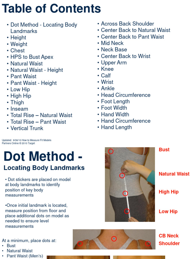 How To Measure - Target | PDF | Hand | Waist