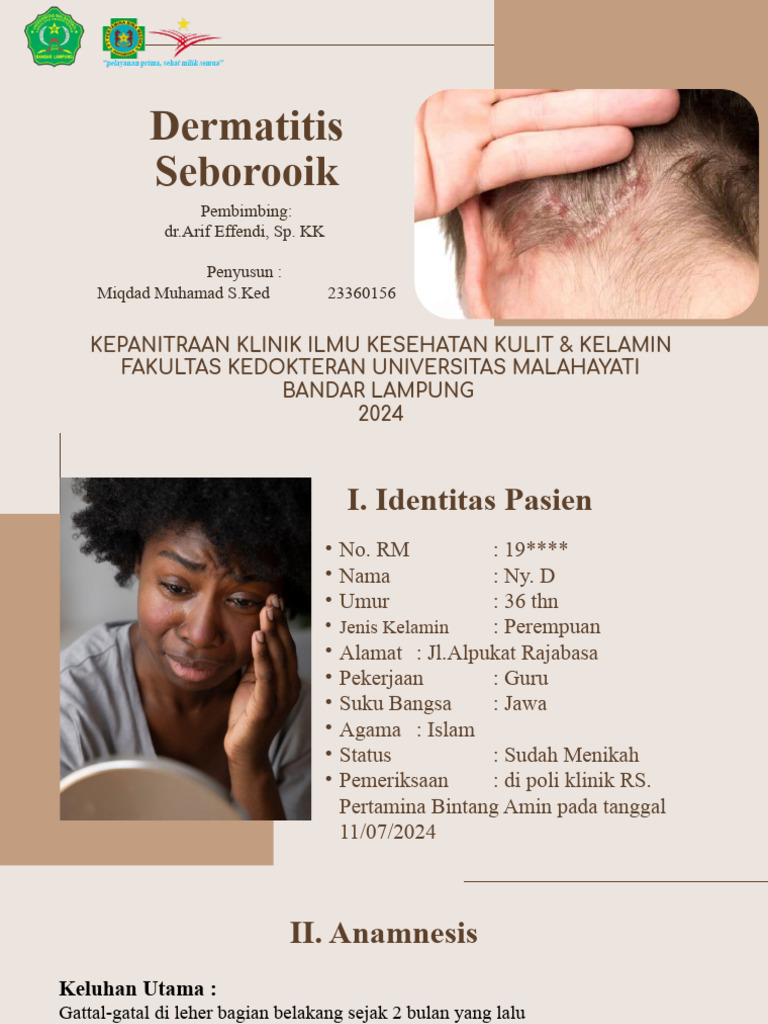 Laporan Kasus Dermatitis Miqdad | PDF