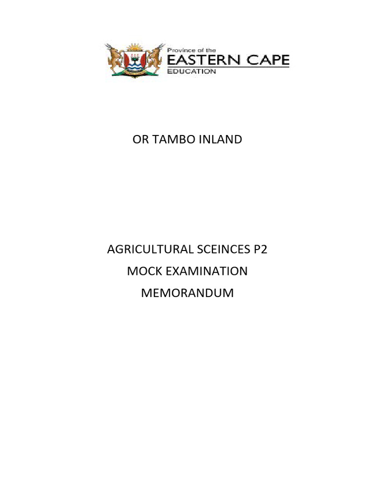 Grade 12 Mock Exams Memorandum | PDF | Genotype | Biology