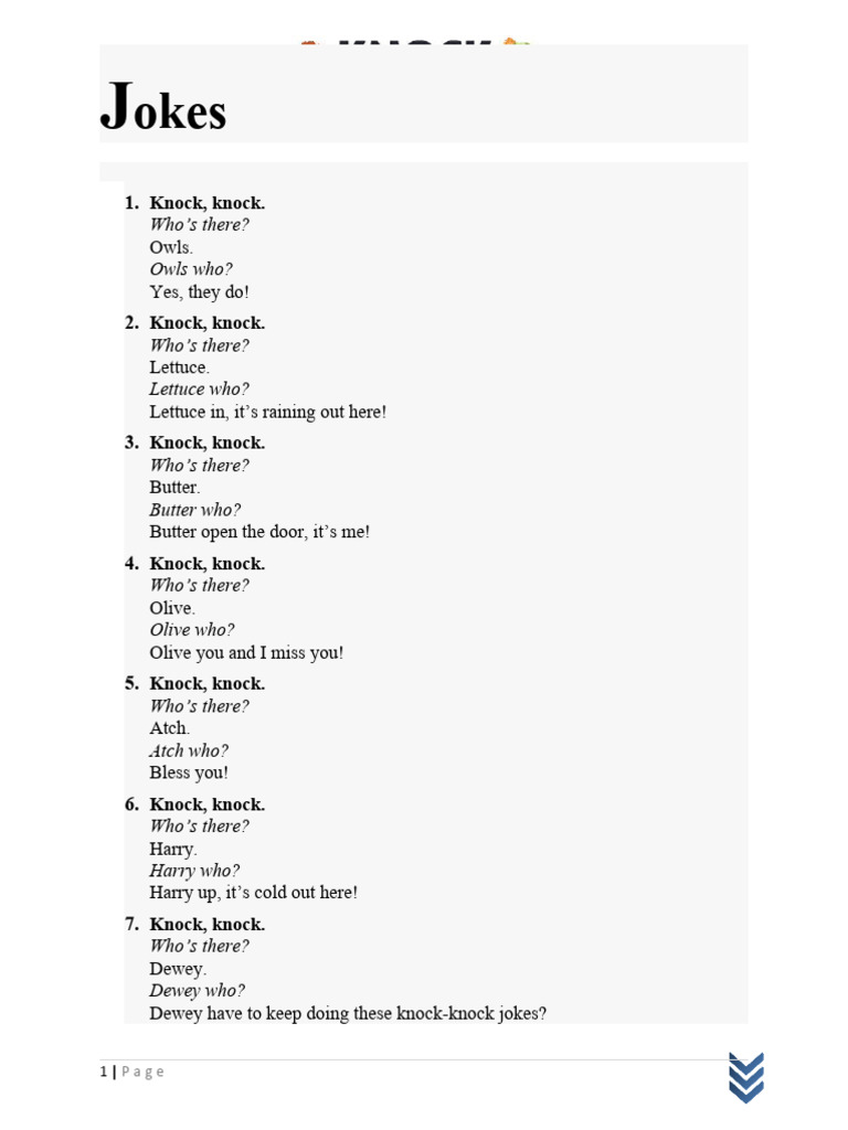 Other Jokes | PDF | Jokes