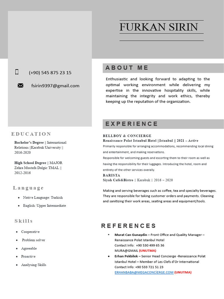 Basic-beautiful-CV-template DF | PDF | Drink